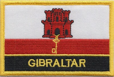 Gibraltar Flag Embroidered Patch - Sew or Iron on | eBay