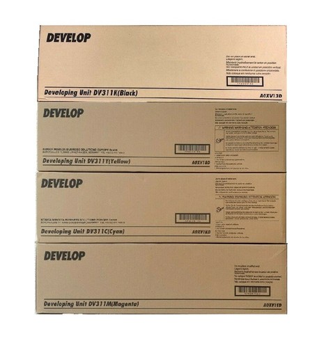 4 x Entwickler Develop Ineo +220 +280 +360 / DV-311 K/C/M/Y Developing ...