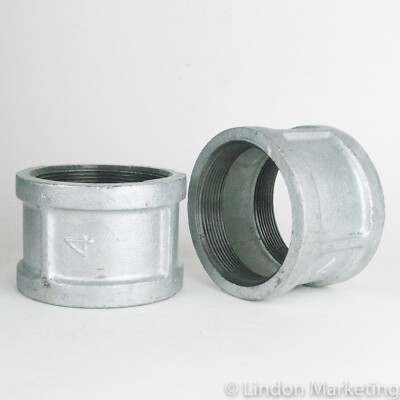 4" Galvanized Straight Banded Coupling / Coupler, 150 psi, 2 each, new ...