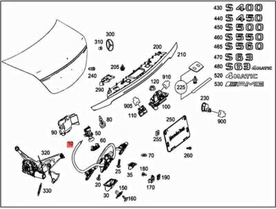Genuine MERCEDES X222 A217 C217 R231 S-CLASS W222 Lock 2317501300 | eBay