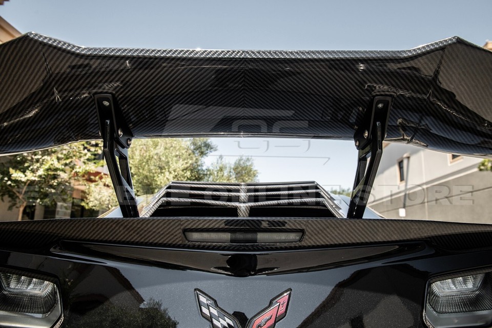 For Corvette C7 ZR1 | Factory Extended Carbon Fiber Rear Upper Wing ...