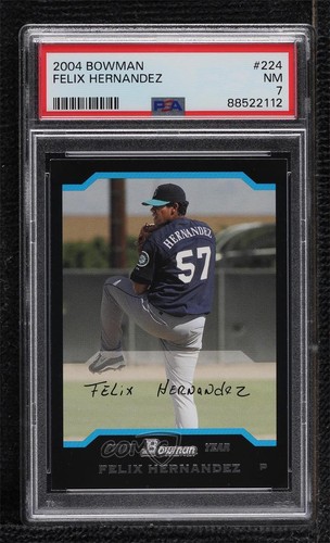 2004 Bowman First Year Felix Hernandez #224 PSA 7 Rookie RC | eBay