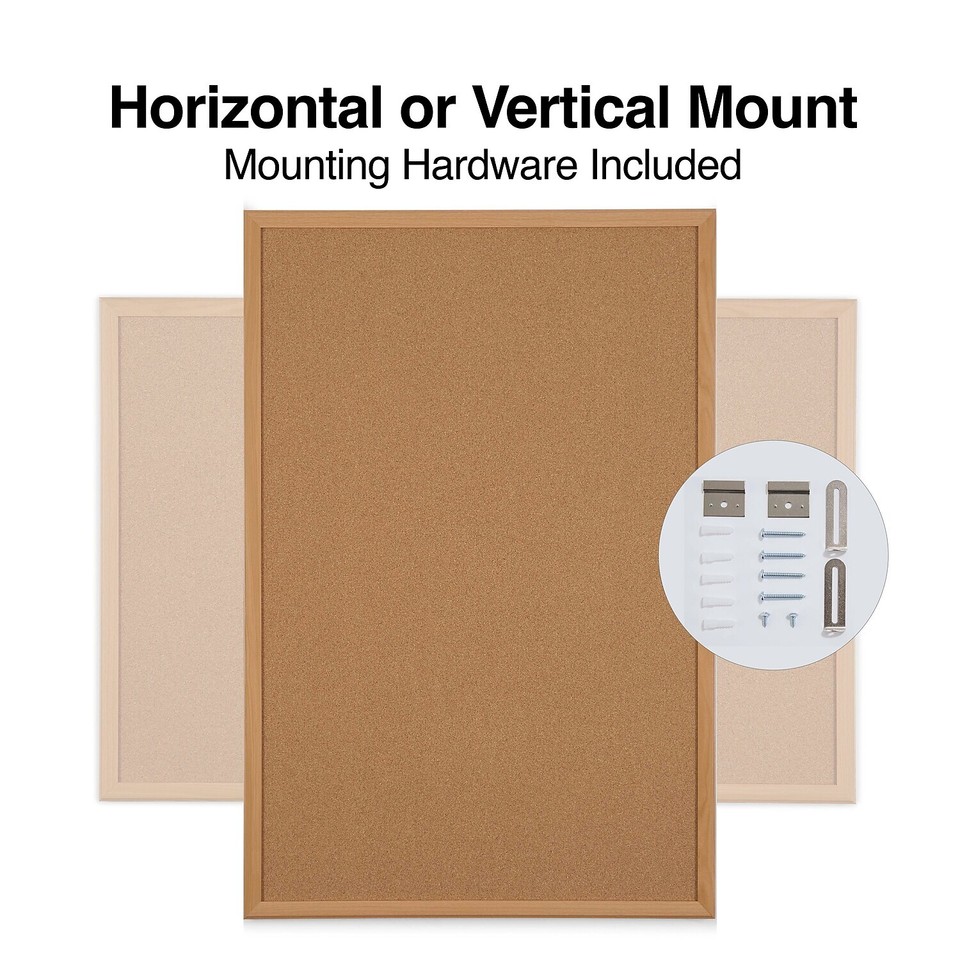 Staples Standard Durable Cork Bulletin Board Oak Frame 3 W X 2 H 2 Pack staples-standard-durable-cork-bulletin-board-oak-frame-3-w-x-2-h-2-pack