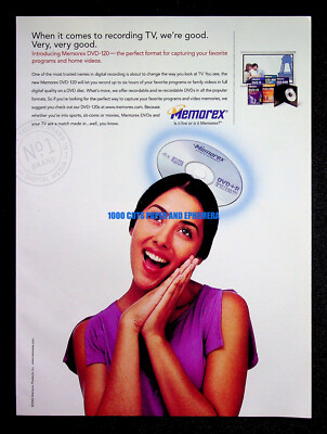 Memorex DVD+R DVD ROM 2003 Trade Print Magazine Ad Poster ADVERT | eBay