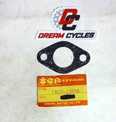 NOS GENUINE Suzuki Intake Gasket OEM 13125-11000 T20 TC250 TS100 TS125 ...