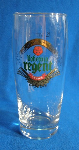 Bohemia Regent Willi Becher Beer Glass .5L Trebon Czech Republic 7 1/8 ...