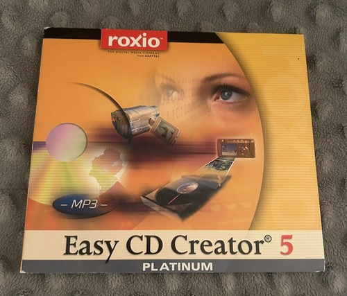 Roxio Easy CD Creator 5 Platinum Edition Sotware with Key Windows 2000 ...