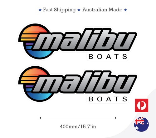 Malibu Boats sticker decal out door replacement 400mm wide | eBay