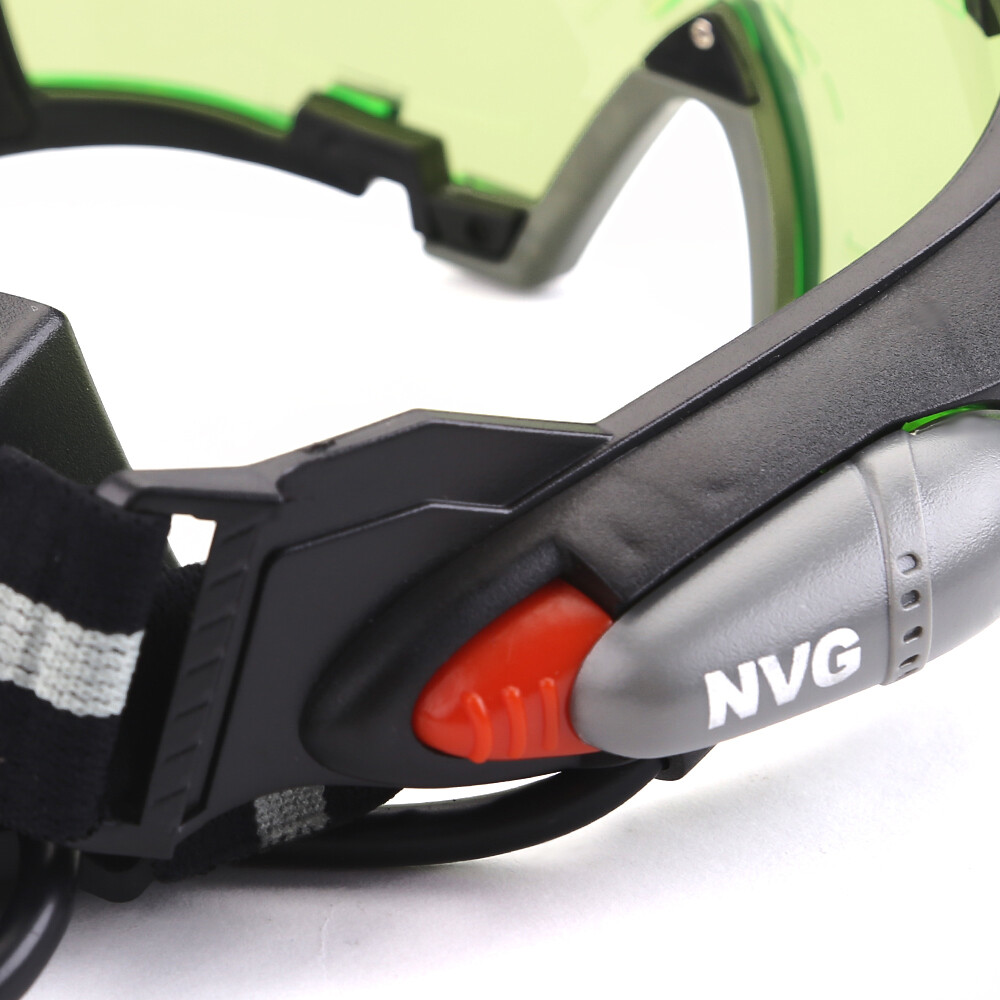 Adjustable LED Night Vision Goggles Eyeshield Glasses w/Flip Out Lights ...