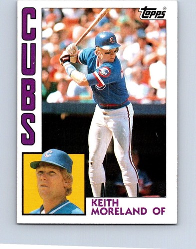 VINTAGE BASEBALL CARD TOPPS 1984 CHICAGO CUBS KEITH MORELAND NO878 | eBay