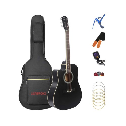 Left Handed Guitar,Left Handed Acoustic Guitar Cutaway 41 inch Full ...