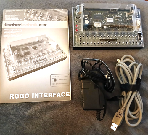 Fischertechnik 93293 Robo Interface with book, power cord, ect | eBay