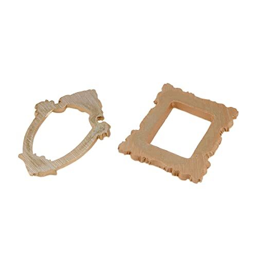 5 Pieces Resin Picture Frame Vintage Photograpy Props Golden Wall ...