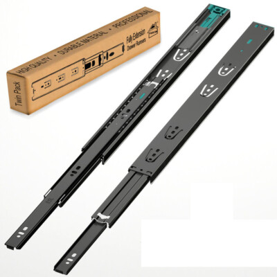 10-24'' Soft Close/Push to Open Pair Fully Extension Drawer Slide ...