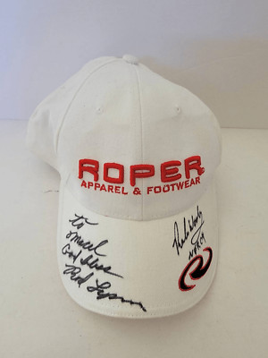 Roper Apparel and Footwear Men's White Snapback Autographed Hat One ...