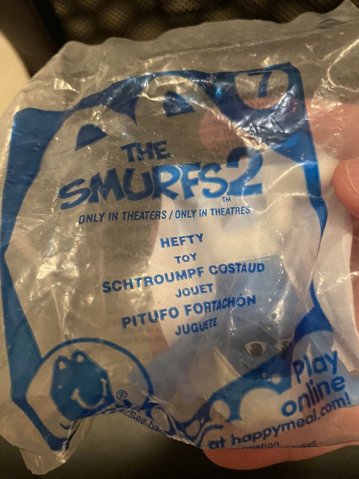 2013 McDonald's Happy Meal Toy The Smurfs 2 New In Package #7 Hefty ...