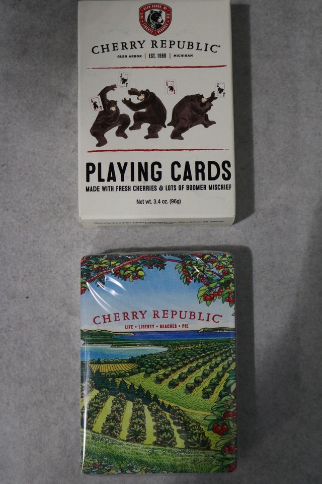 Cherry Republic Glen Arbor Michigan 1989 Bear Playing Card Deck Cards ...