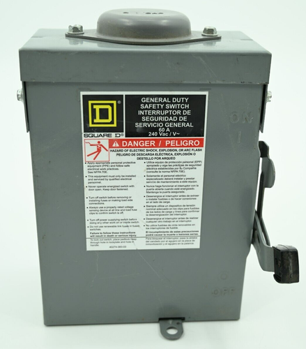 Square D Unfused Disconnect 3-Pole Safety Switch DU322RB | eBay