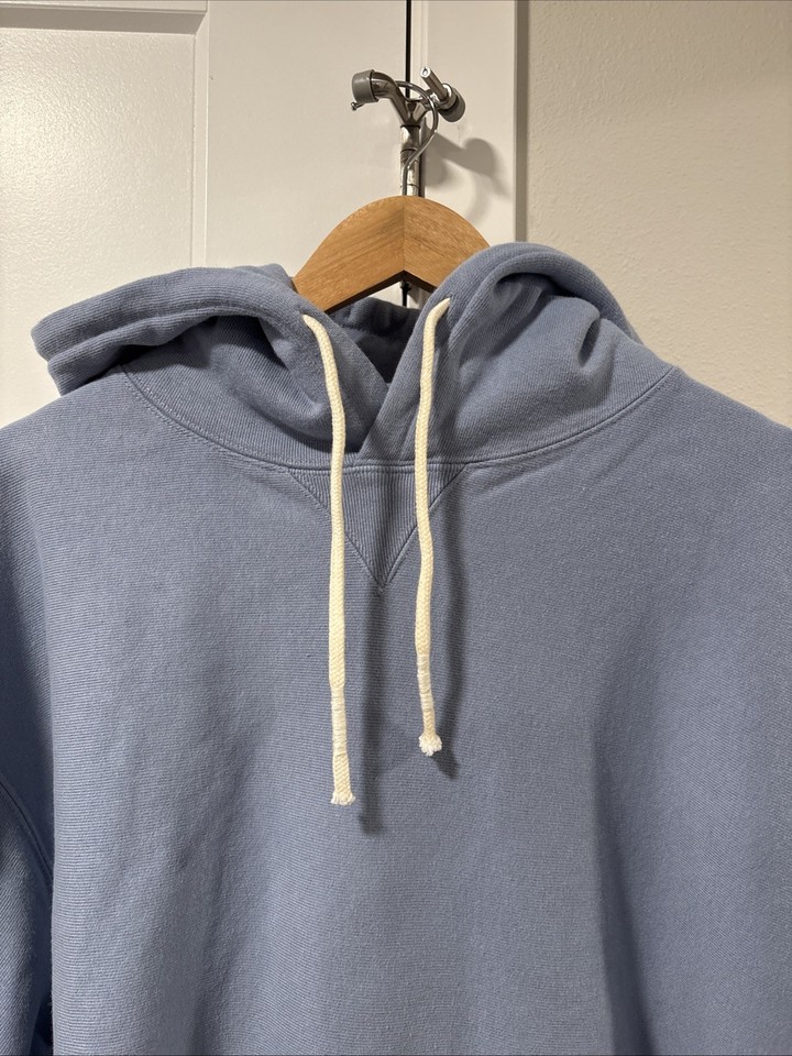 Champion Reverse Weave Vintage Wash Wildflower Pale Blue Hoodie Men’s L ...
