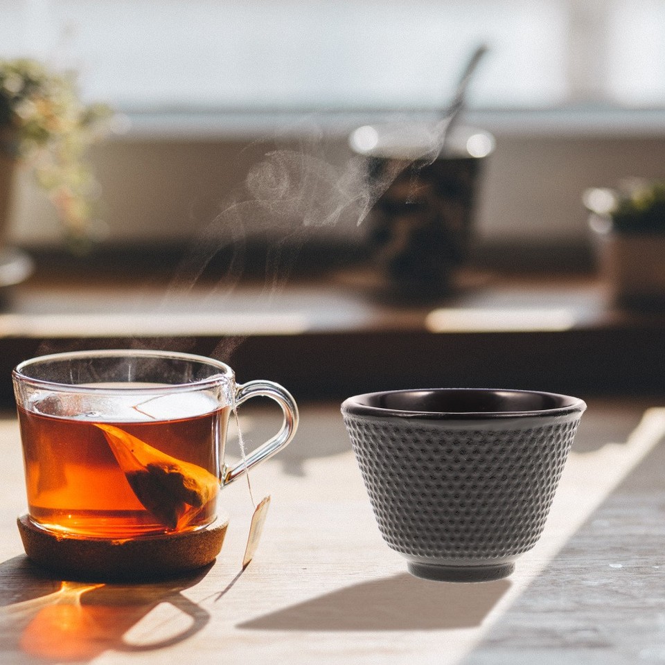 2pcs Cast Iron Tea Cups Retro Style Tea Cups Household Kung Fu Teaware ...