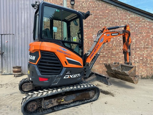 2021 Doosan DX27z Zero Tail Swing 2.7 ton Bobcat E27z Hydraulic Quick ...
