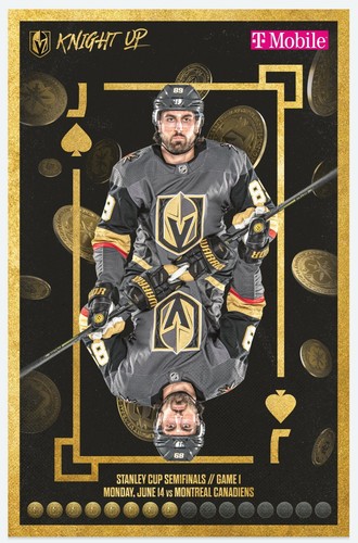 Stanley Cup Semi-finals poster 6/14/21 vs. Montreal Canadiens measures ...