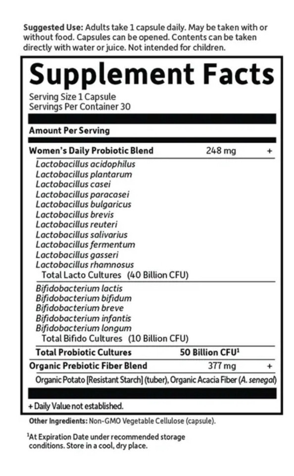 Garden of Life-Dr Formulated Womens Shelf Stable Once Daily Probiotic ...