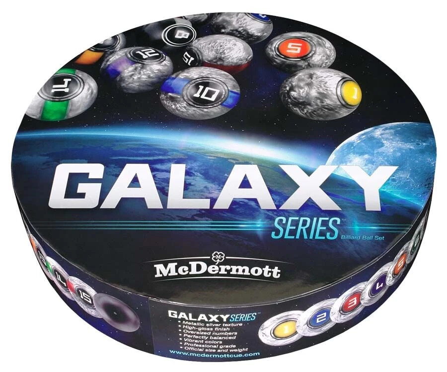 McDermott Galaxy Lunar Rocks Regulation Pool Table Billiard Balls ...