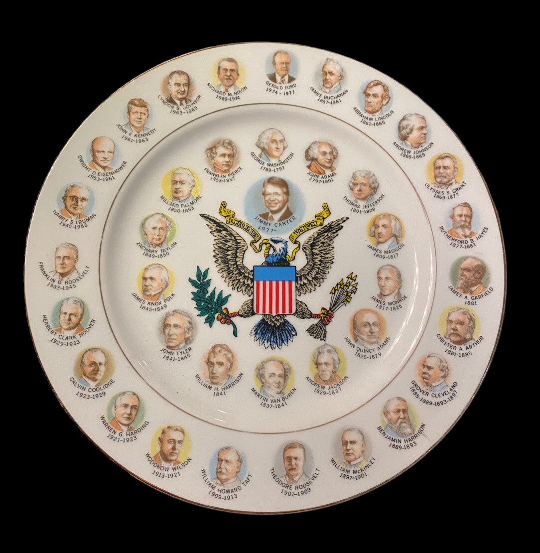 Vintage Two Hundred Years Of Presidents America Decorative Plate See ...