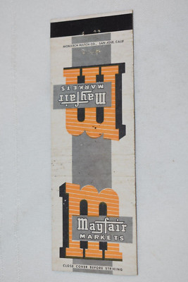Mayfair Markets 20 Strike Matchbook Cover | eBay