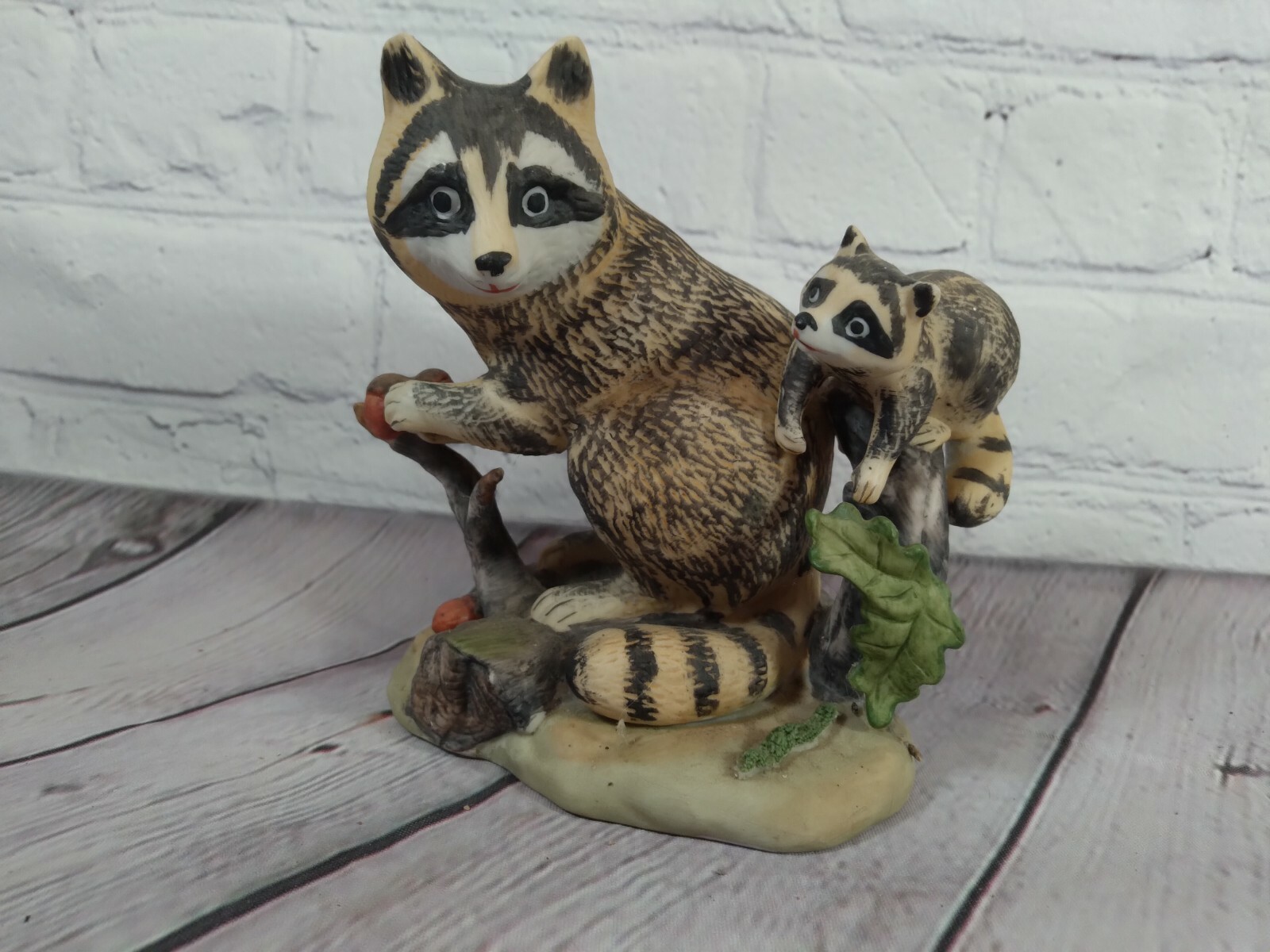 Vintage Ceramic Raccoons Figurine | eBay