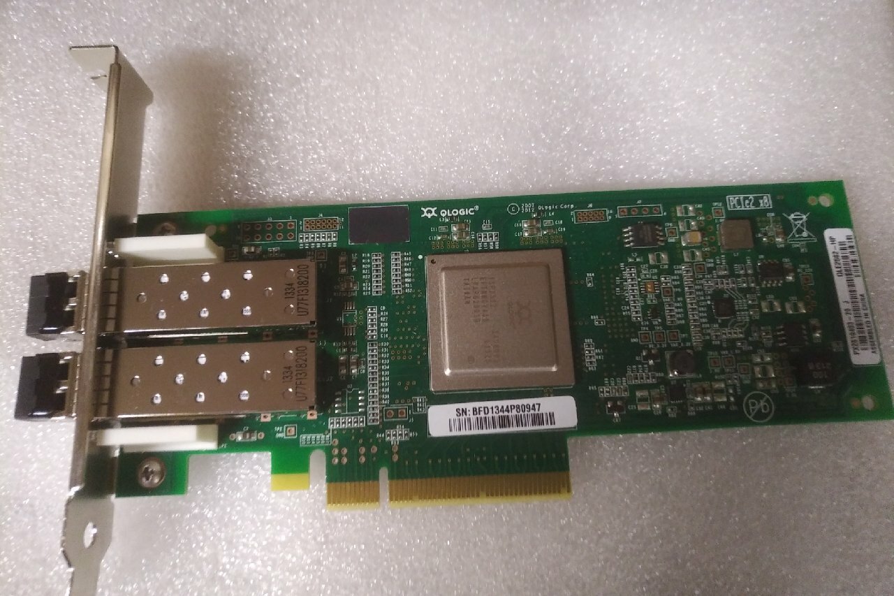 HP StorageWorks 82Q 8Gb FC Dual Port HBA QLE2562-HP HPE AJ764A with 2 x ...