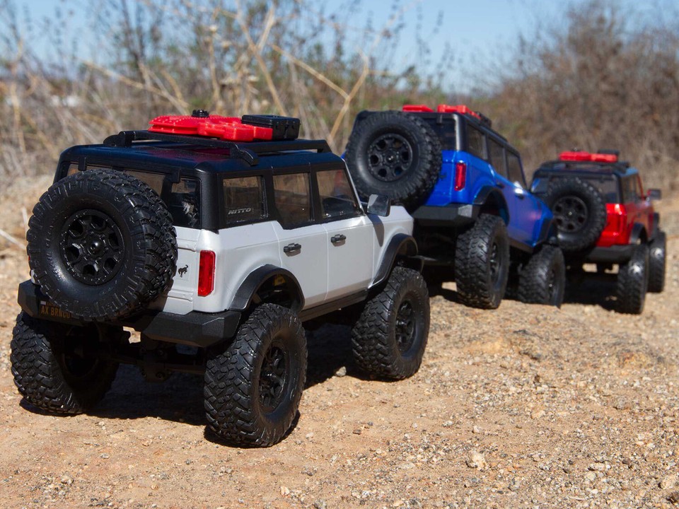 Axial 1/24 SCX24 2021 Ford Bronco 4WD Truck Brushed RTR, Blue C ...