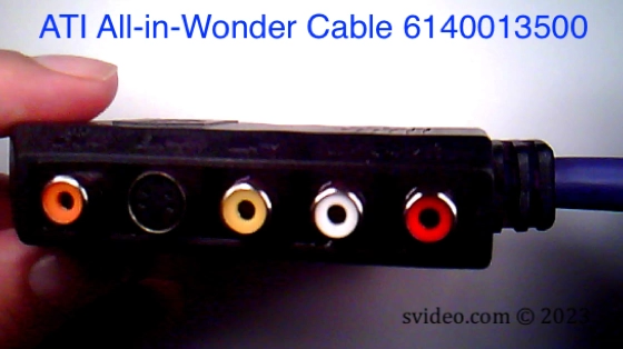 ATI AIW Cable - S-Video, Firewire & RCA - for 8500DV All In Wonder | eBay