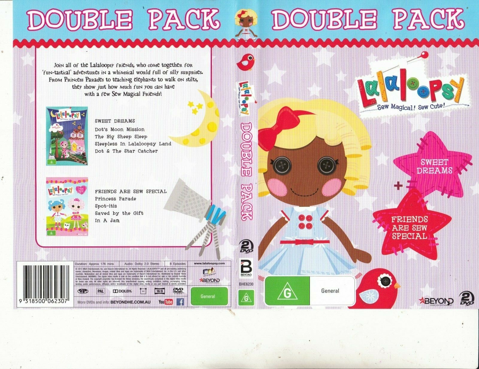 Lalaloopsy 2013 Sweet Dreams Friends Are Sew Special Animated La 2 Dvd