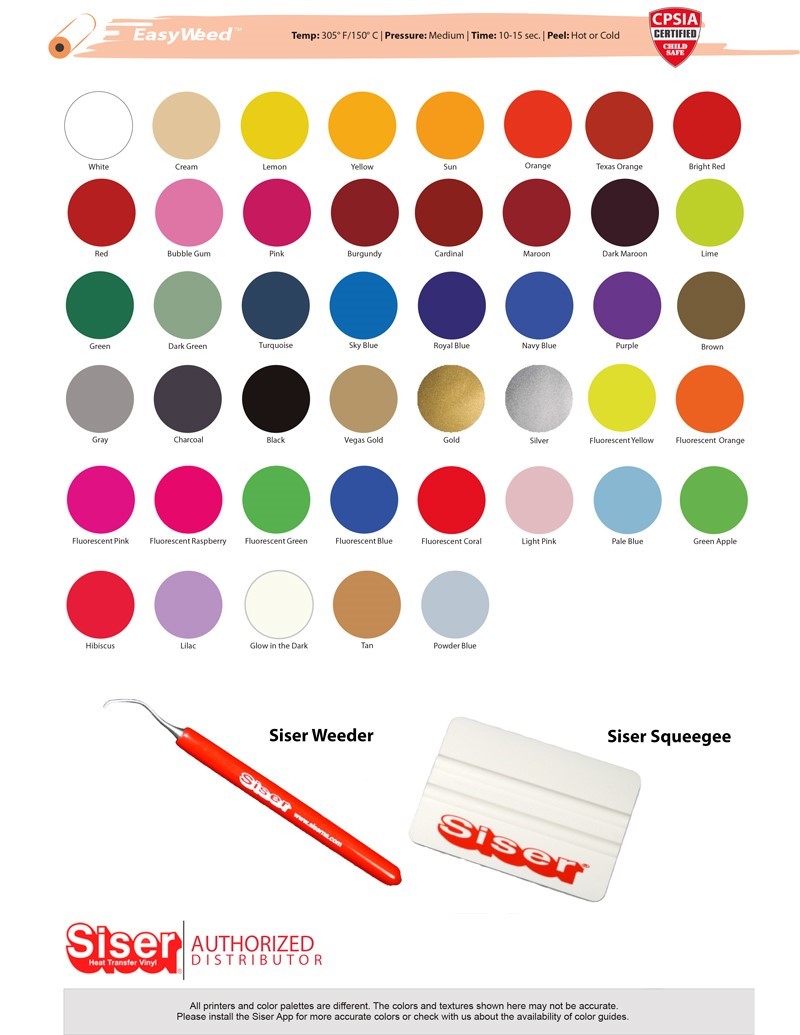 SISER HTV 15" X 5 YARDS COMBO (SISER RED WEEDER - SQUEEGEE) | eBay