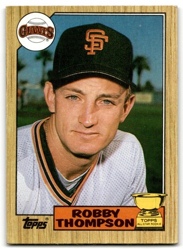 1987 TOPPS ROBBY THOMPSON RC SAN FRANCISCO GIANTS #658 | eBay