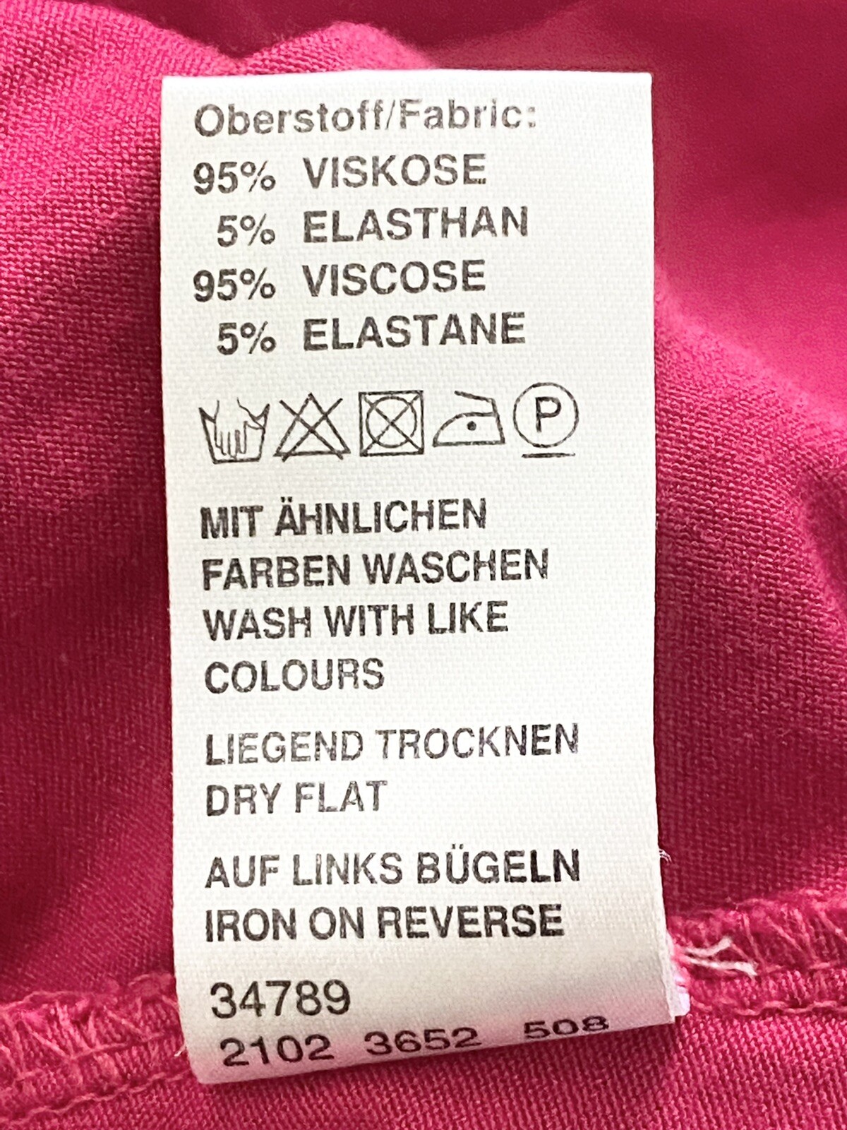 Designer Maryan MELHORN Rose Pink Mid-Length A-Line Jersey Dress - UK ...