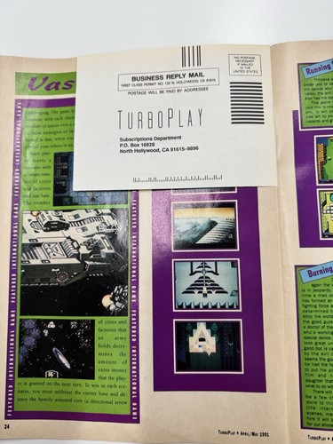 TurboPlay Magazine Turbo Play April May 1991 90s Video Games | eBay