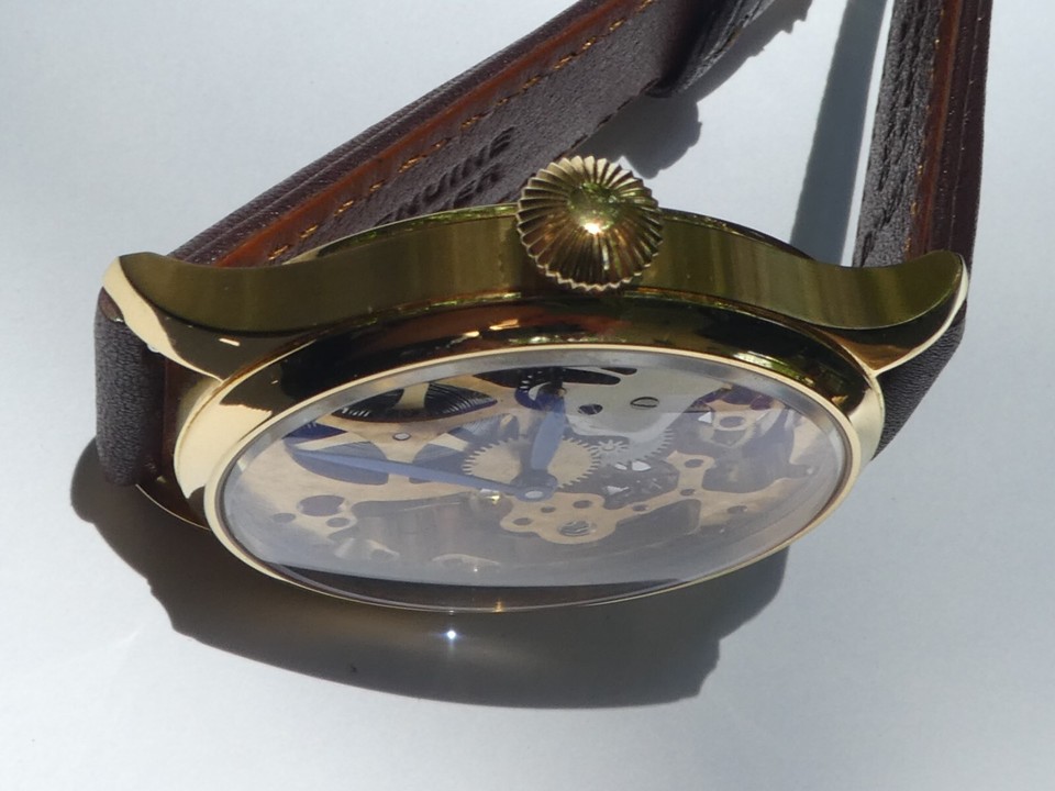 Swiss Made Unitas 6498-S Skeleton Wristwatch | eBay