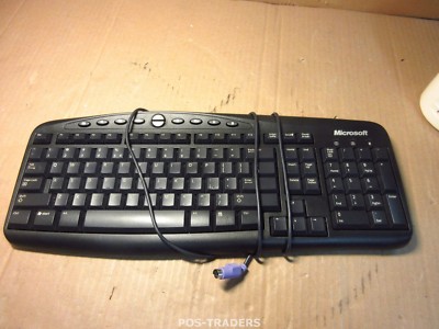 MICROSOFT RT2300 QWERTY PS2 Wired Desktop Computer Keyboard Tastatur ...