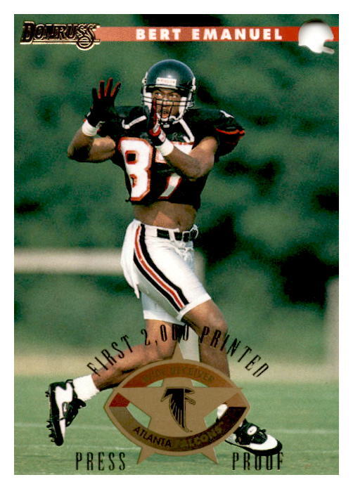 1996 Donruss - Bert Emanuel #134 Press Proof /2000 for sale online | eBay