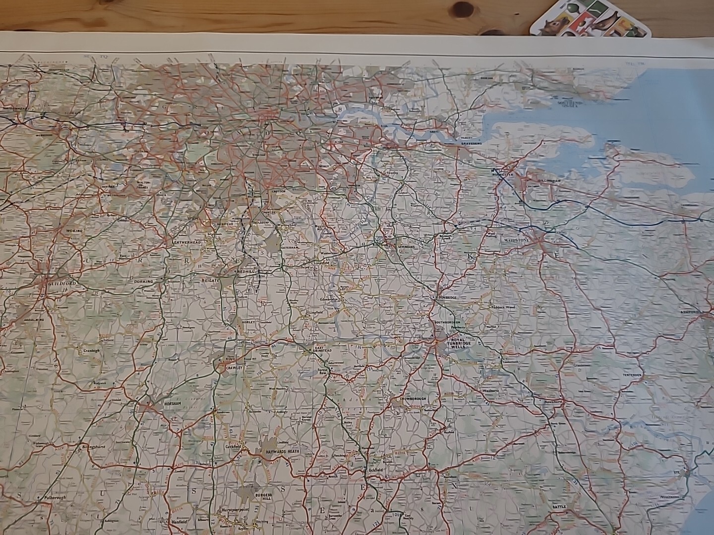 Large Geographia Map 3 London and the South East 92 X 61 cm | eBay