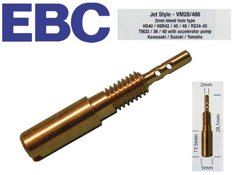 EBC Mikuni Carburetor Pilot Jets - VM28/486 - Pilot Jets Slow Running ...