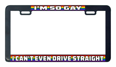 I'm so gay I can't even drive straight Lesbian pride LGBTQ license ...