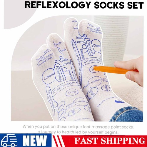Acupressure Reflexology Socks w/Trigger Point Massage Tool Pressure ...