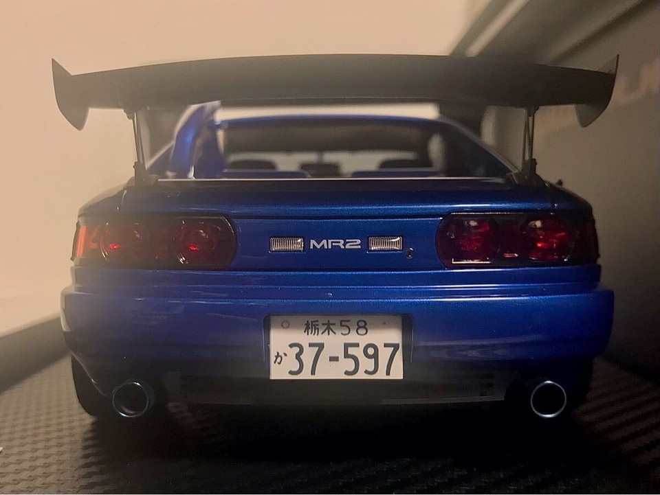 Ignition Model 1/18 Toyota Mr2 Sw20 Blue Metallic Ig3337 Initial D ...