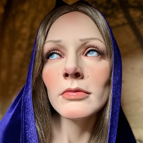 Vintage Crying Sad Mannequin Female Torso Bust Oddity Art w tears ...