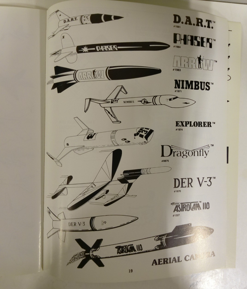 RARE ESTES 1988 Model Rocketry AD & Clip Art Kit - 30th Anniversary ...