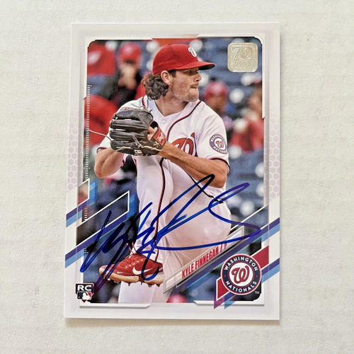 2021 Topps Update Series #US103 Kyle Finnegan autographed signed ...